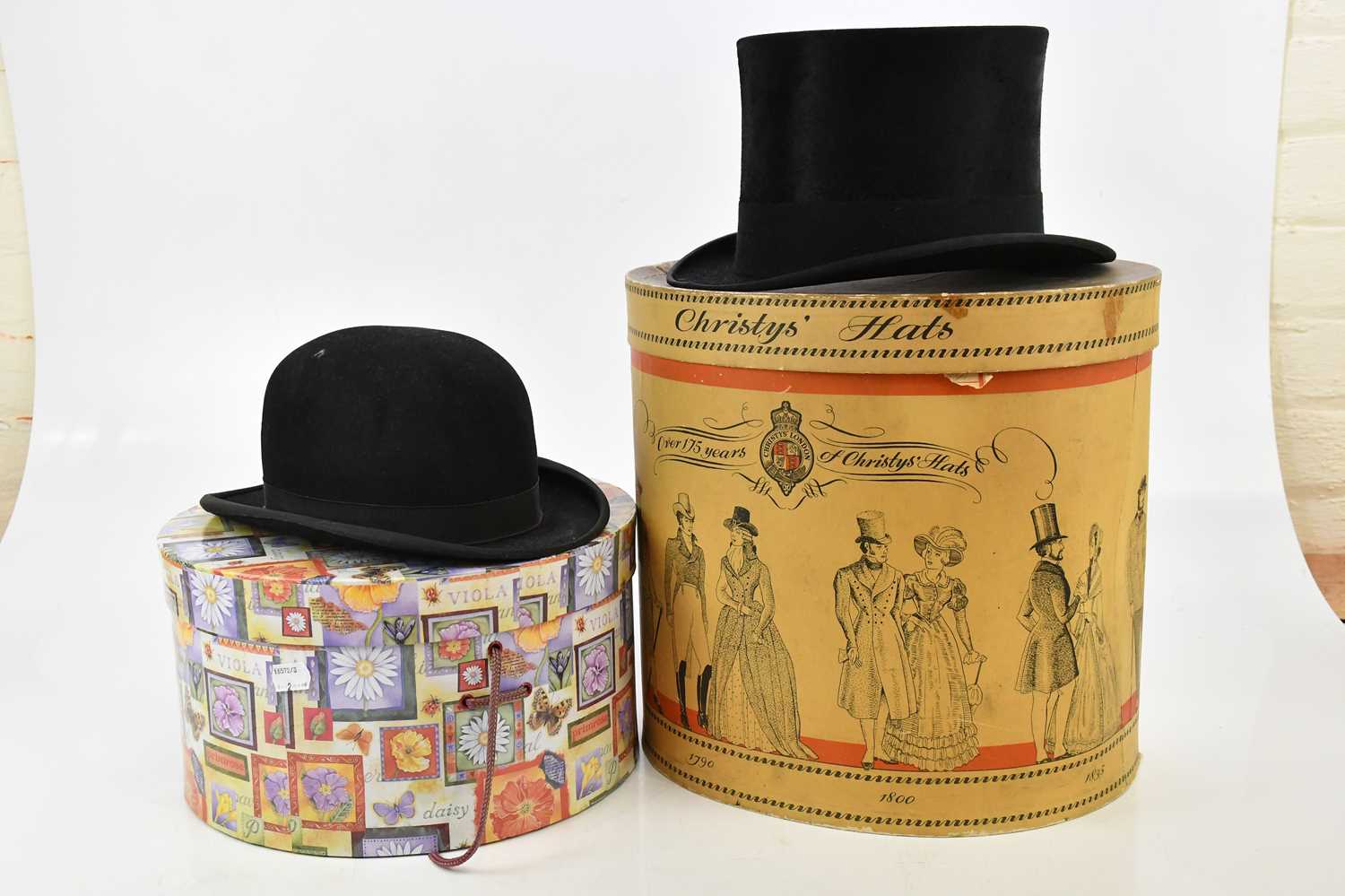 Lot 1625 - HENRY HEATH; a top hat, front to back 20cm,