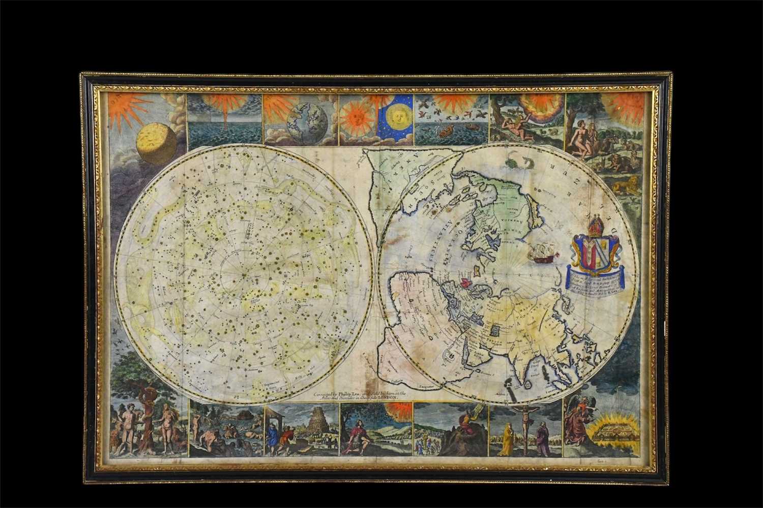Lot 300 - LEA (PHILIP), celestial and terrestrial map