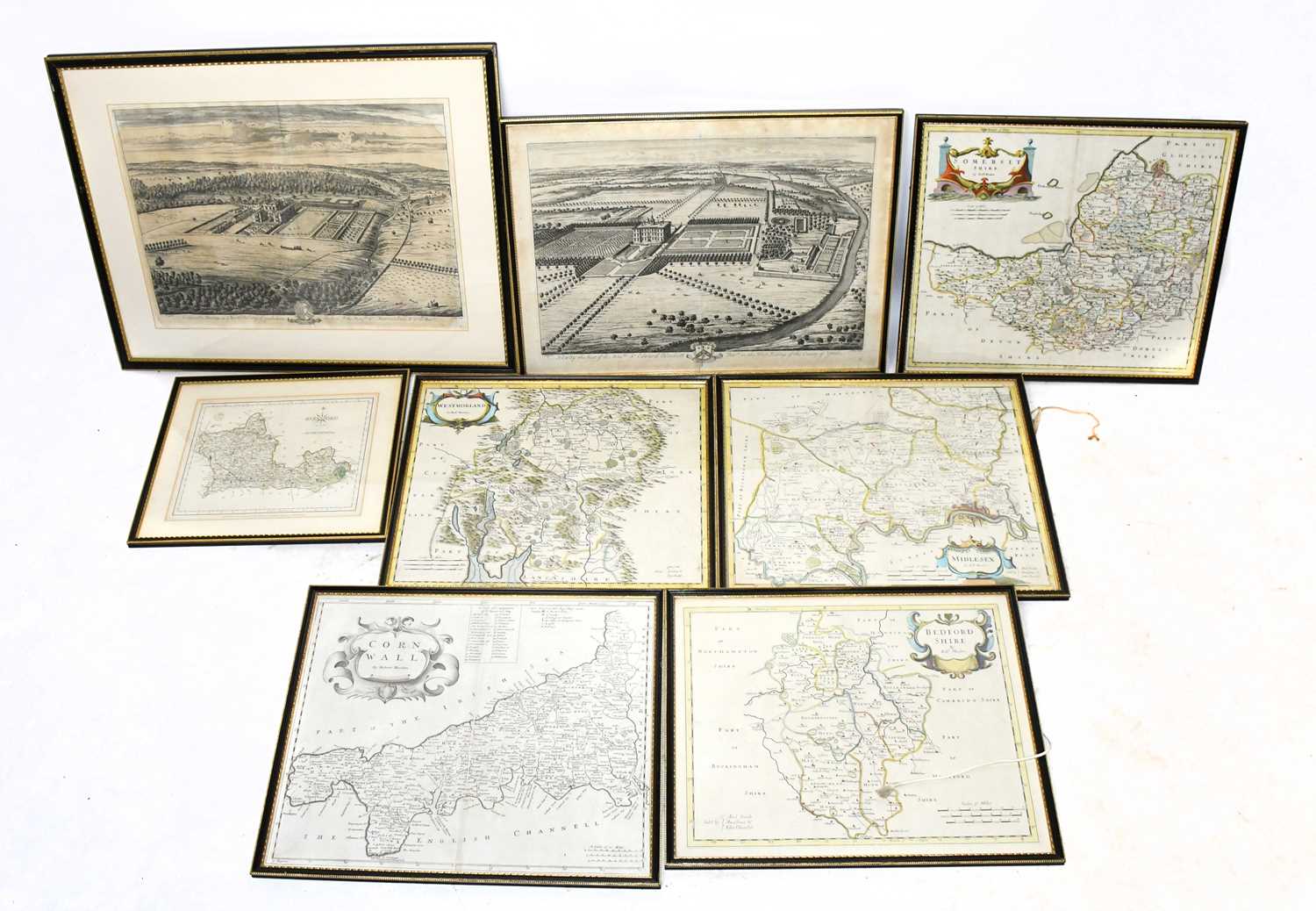 Lot 1439 - ROBERT MORDEN; five hand coloured engraved