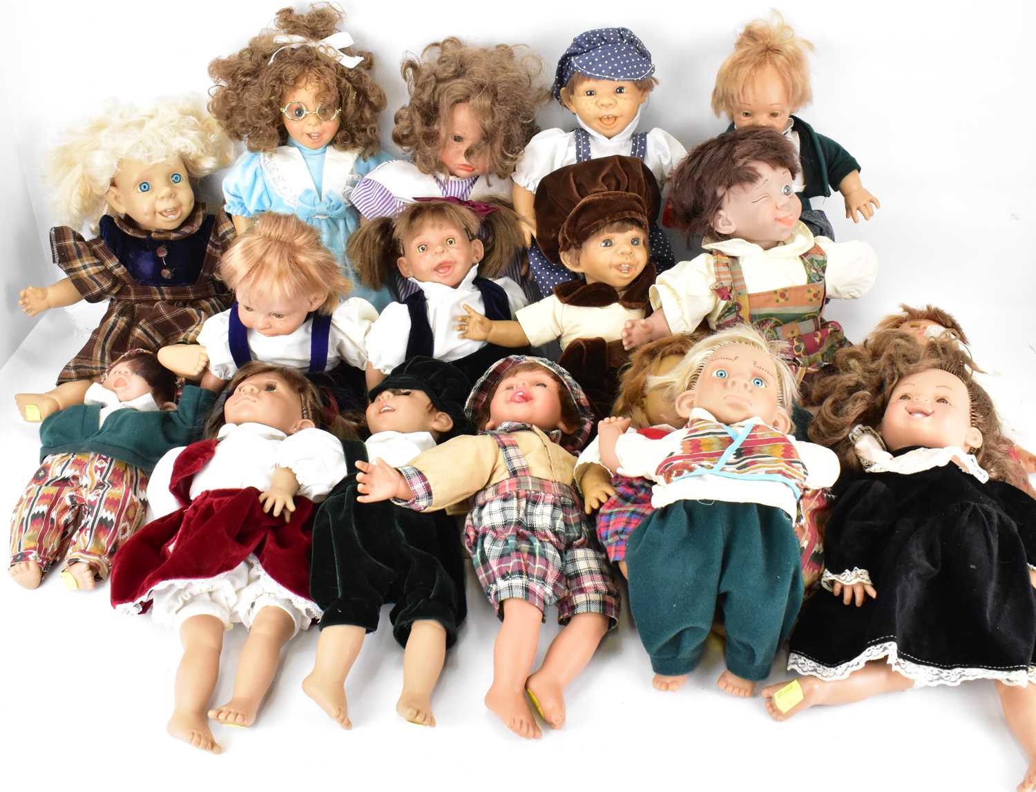 Lot 375 - EXPRESSION COLLECTORS' DOLLS; eighteen