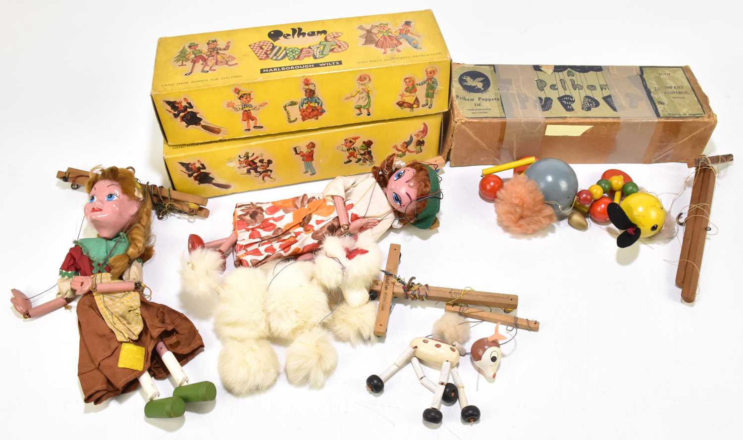 Lot 256 - PELHAM; five assorted puppets