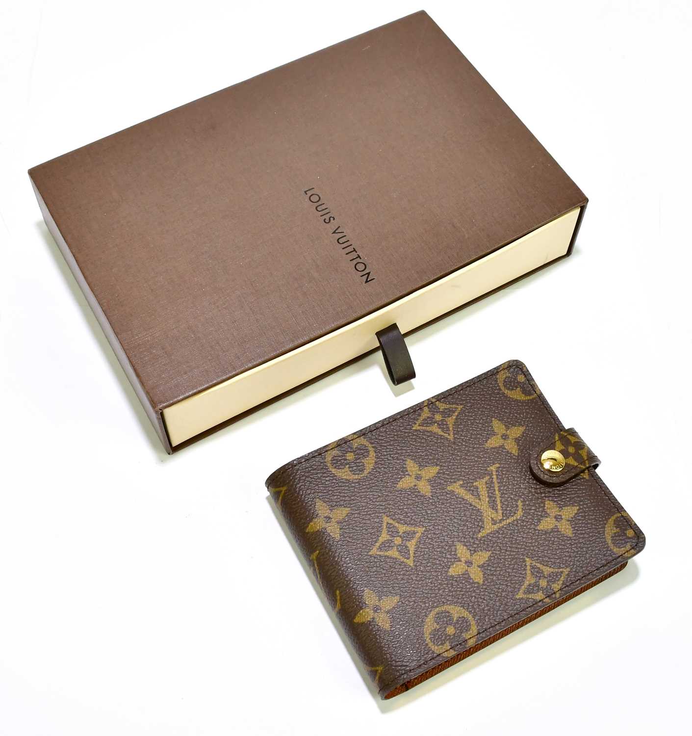 Lot 689 - LOUIS VUITTON; a Monogram canvas notebook