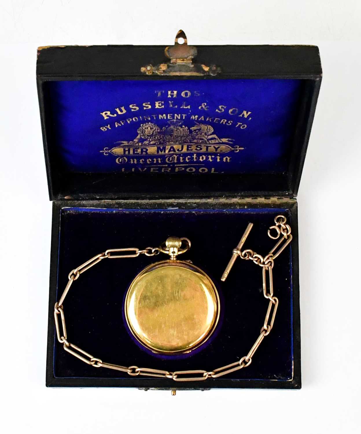 Lot 1150 - THOMAS RUSSELL & SON; an 18ct yellow gold
