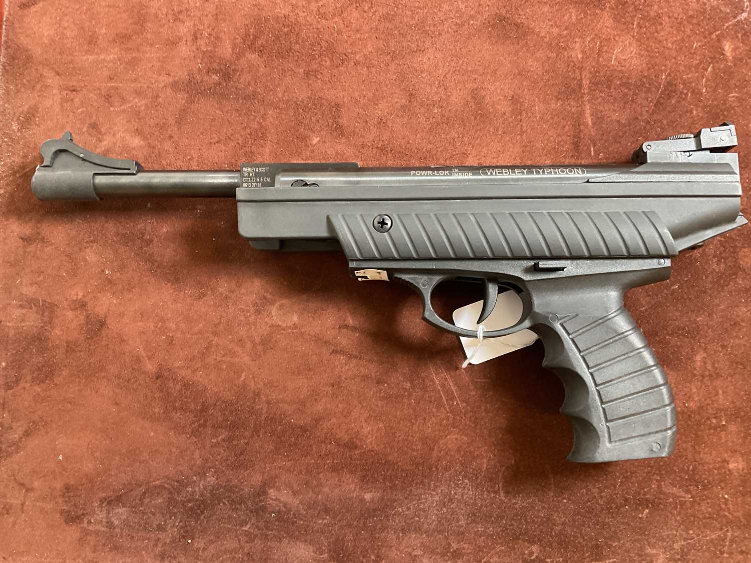 Lot 132 - WEBLEY & SCOTT; a Webley Typhoon air pistol,