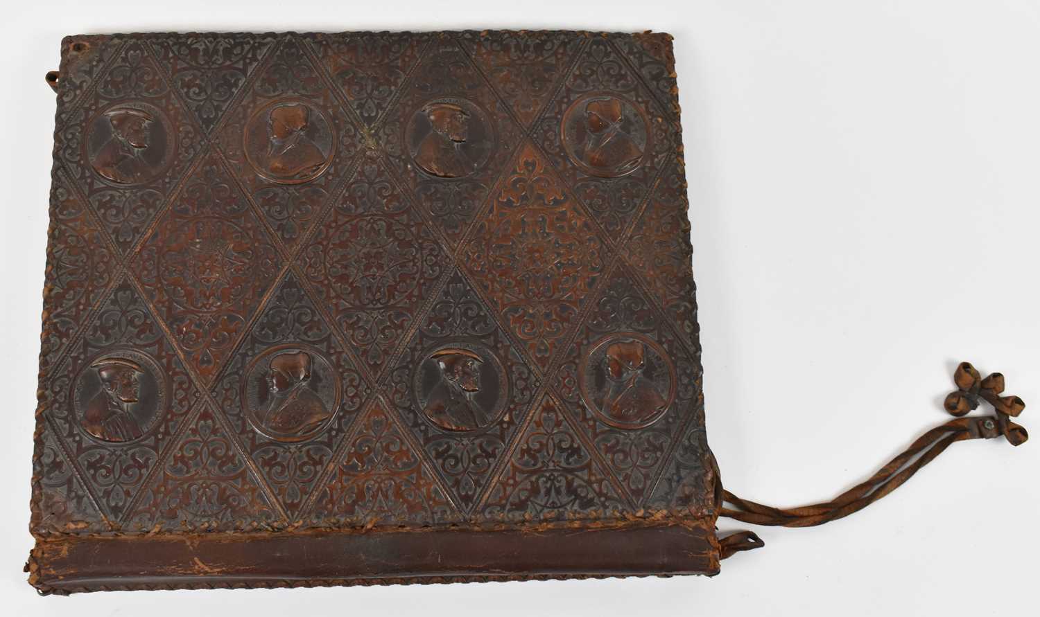 Lot 2513 - An ornate German embossed leather folio
