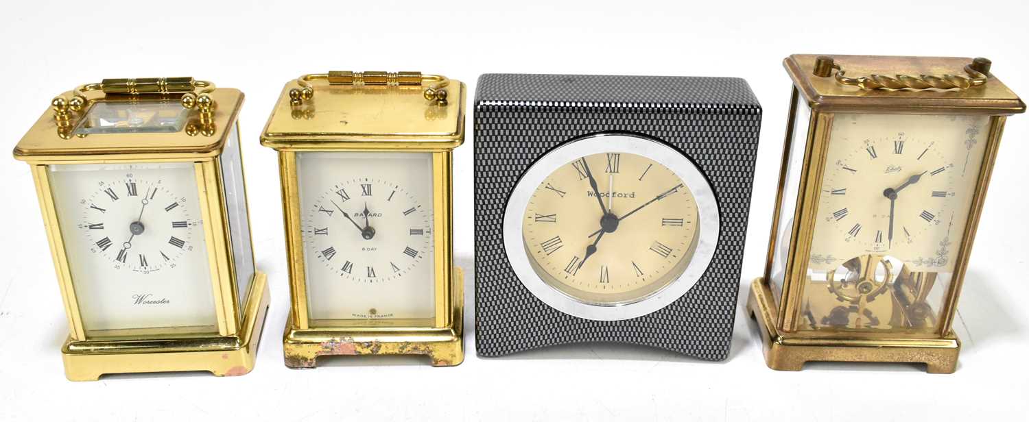 Lot 1462 - WORCESTER; a brass cased carriage clock