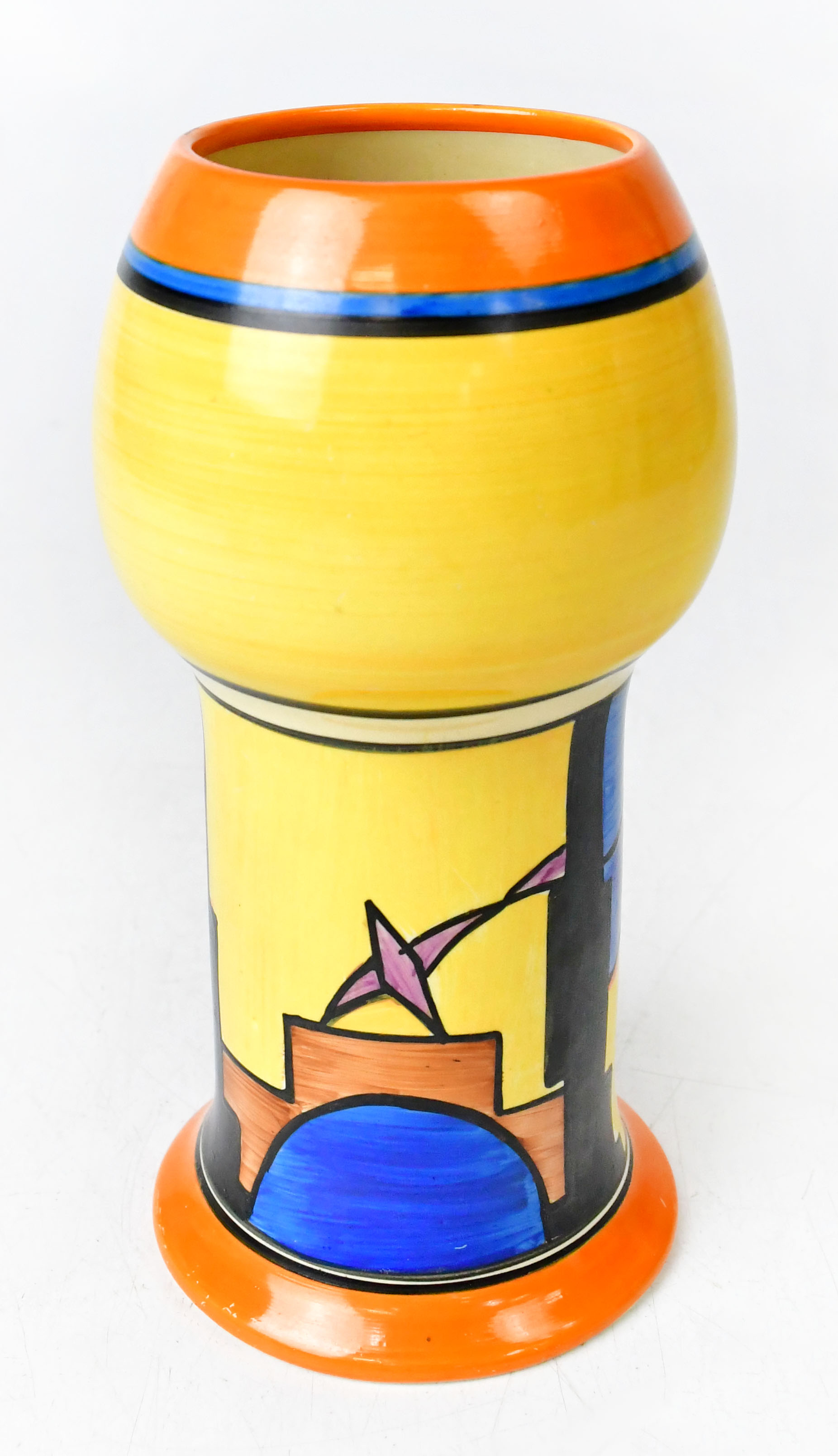 Lot 143 - CLARICE CLIFF; a Bizarre 'Sun Ray' pattern