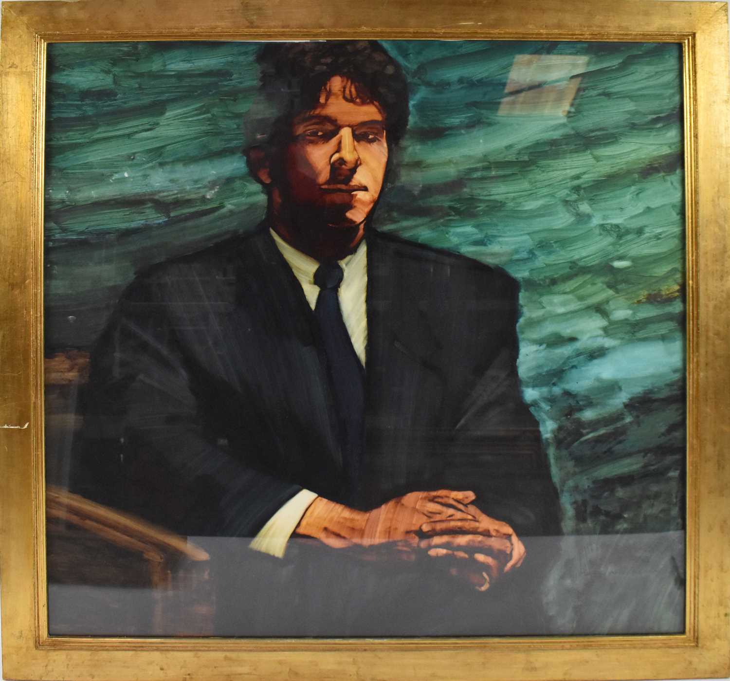 Lot 177 - MARK ANDERSON; a large watercolour portrait