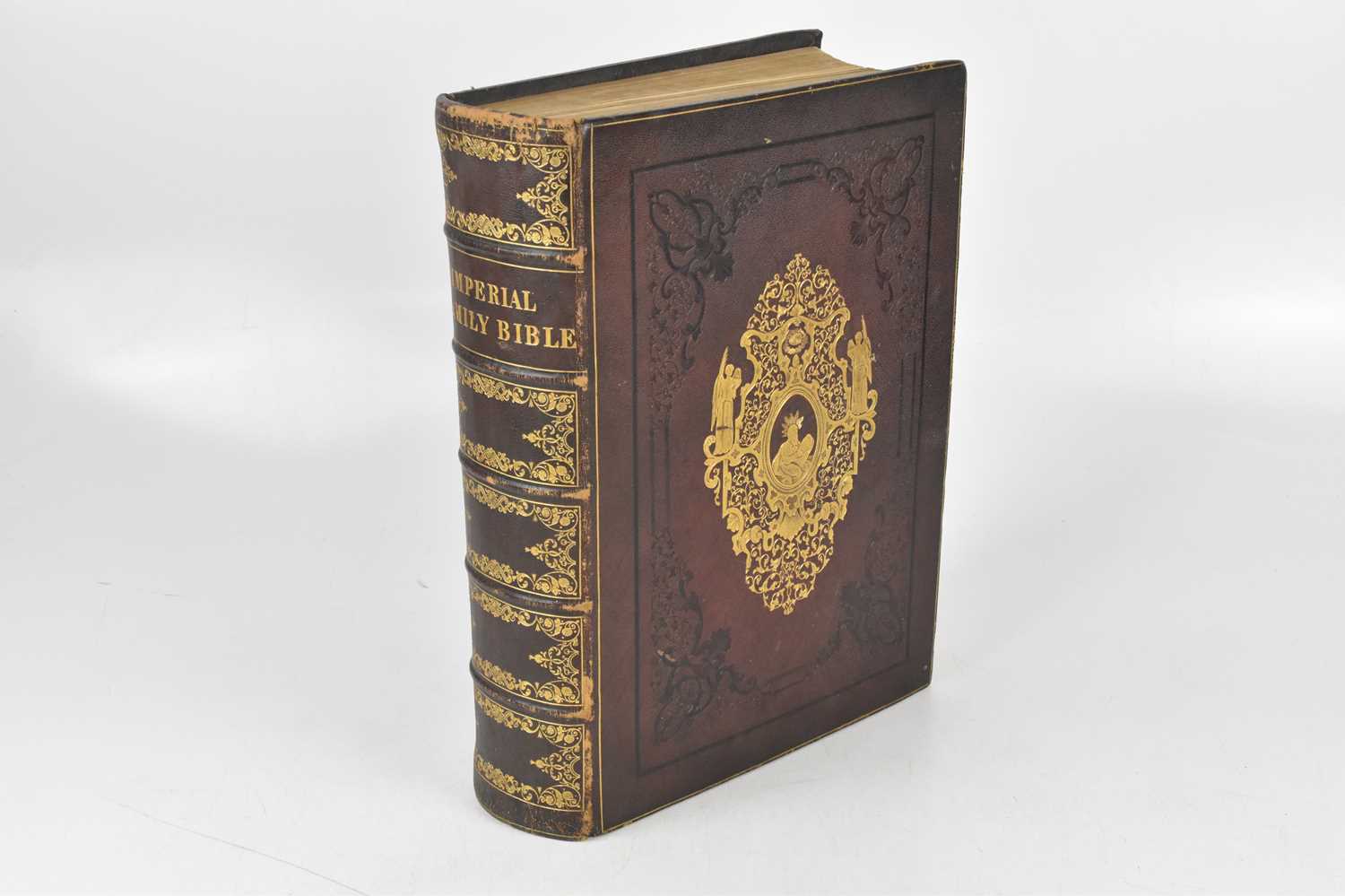 Lot 60 - THE IMPERIAL FAMILY BIBLE, engraved plates,