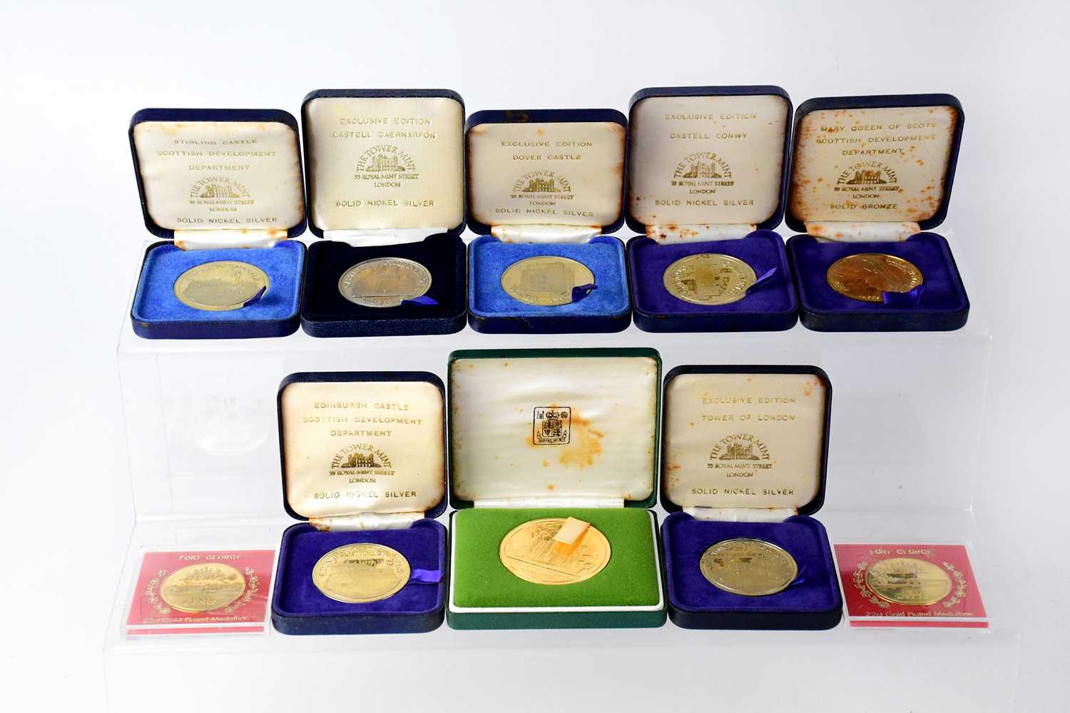 Lot 608 - THE TOWER MINT; six boxed proof silver