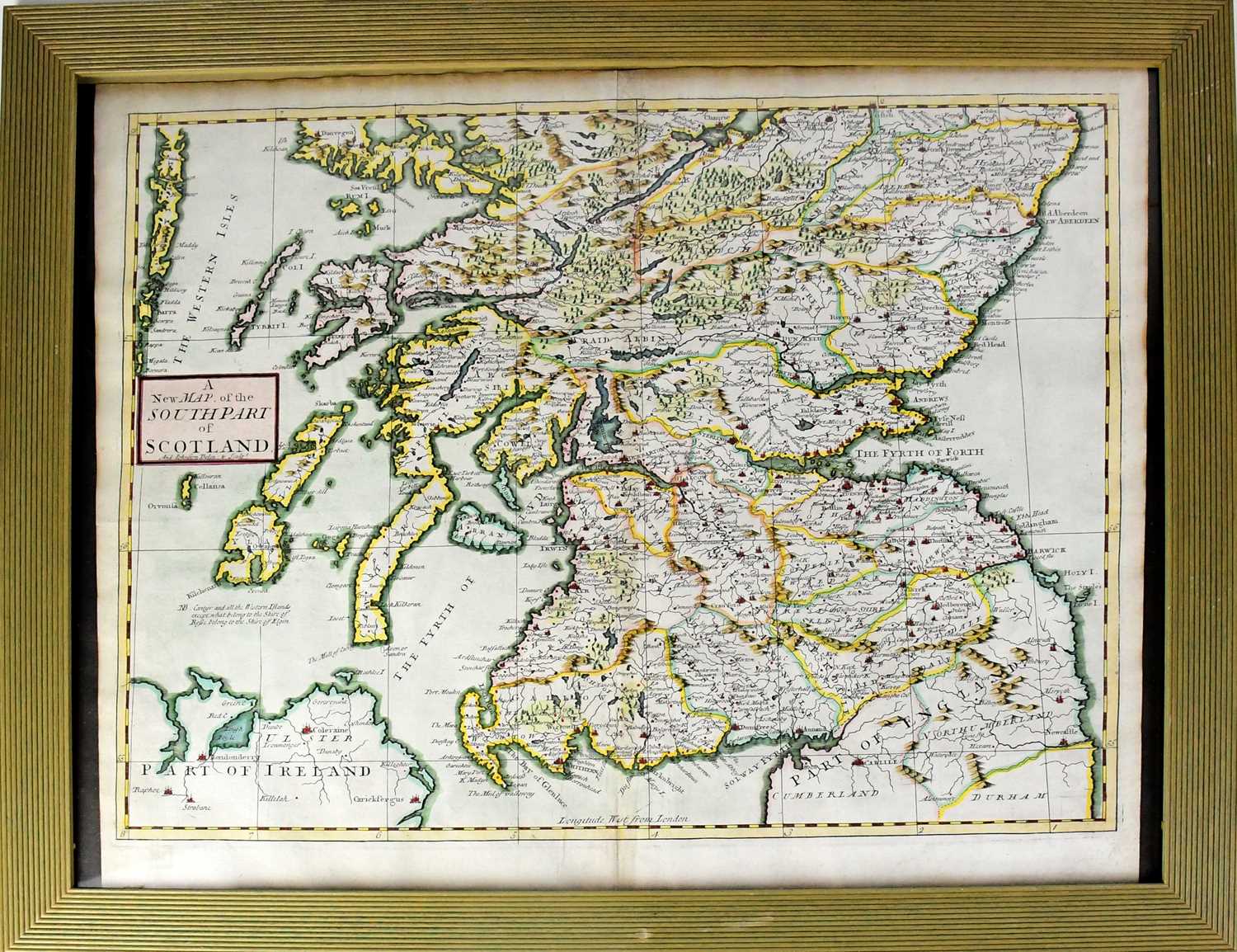 Lot 585 - ANDREW JOHNSTON; 'A New Map of the South