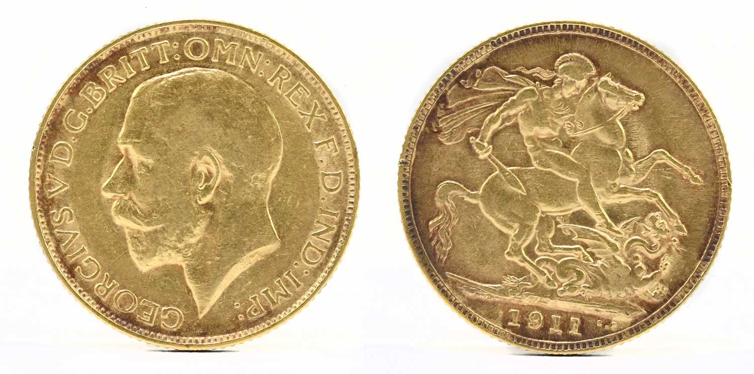 Lot 1874 - A George V sovereign, 1911.