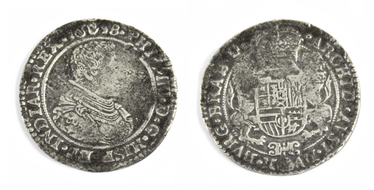 Lot 1922 - A Spanish Philip IV 1658 silver coin.