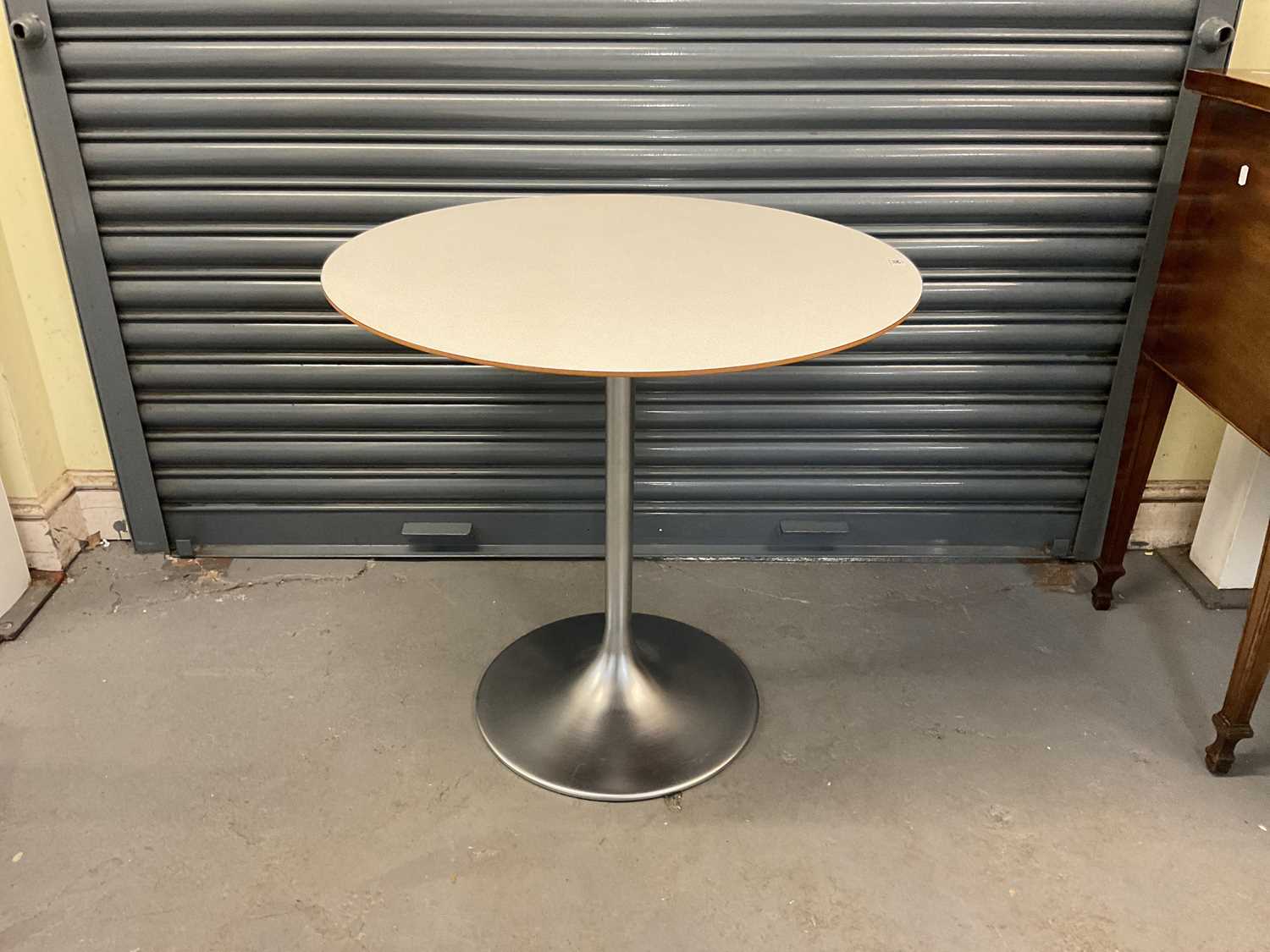 Lot 84 - A Johanson design wood and chrome Venus table,