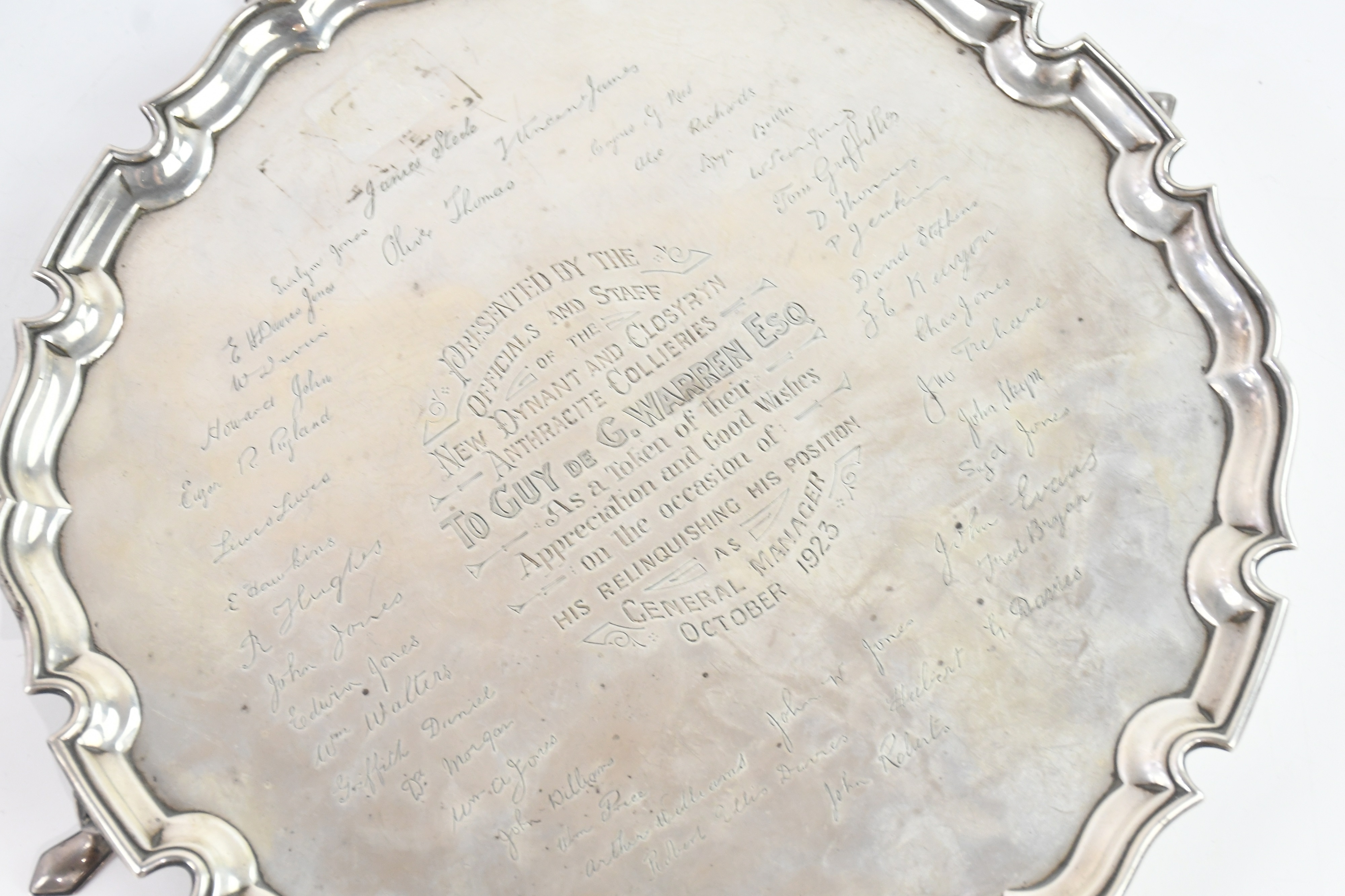 Lot 66 - EDWARD BARNARD & SONS; a George V hallmarked