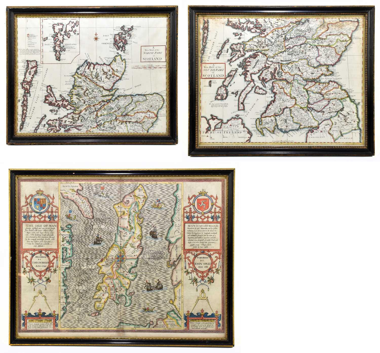 Lot 1436 - JOHN SPEED; a 17th century map, the Isle of