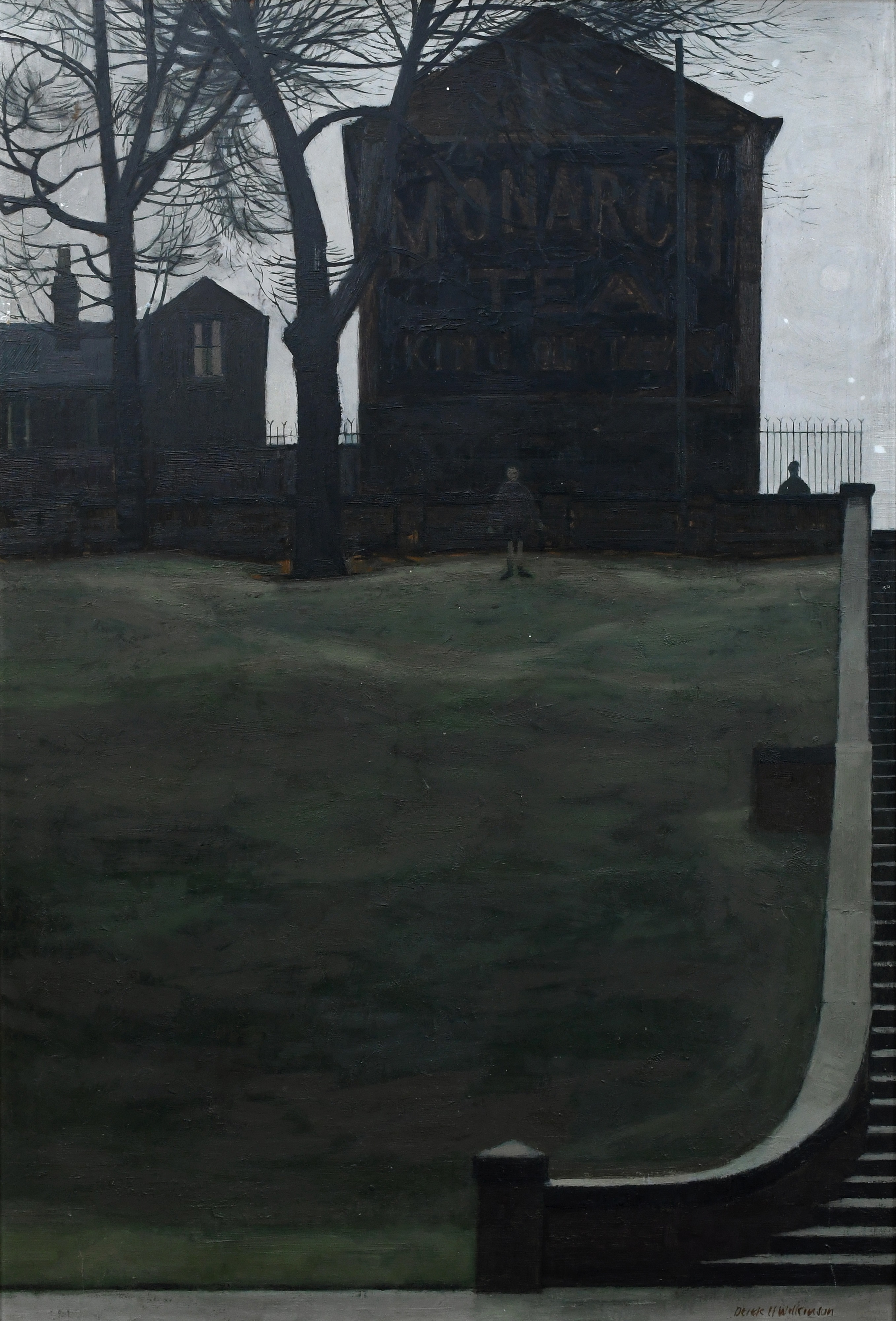 Lot 422 - DEREK WILKINSON (1929-2001); oil on board,