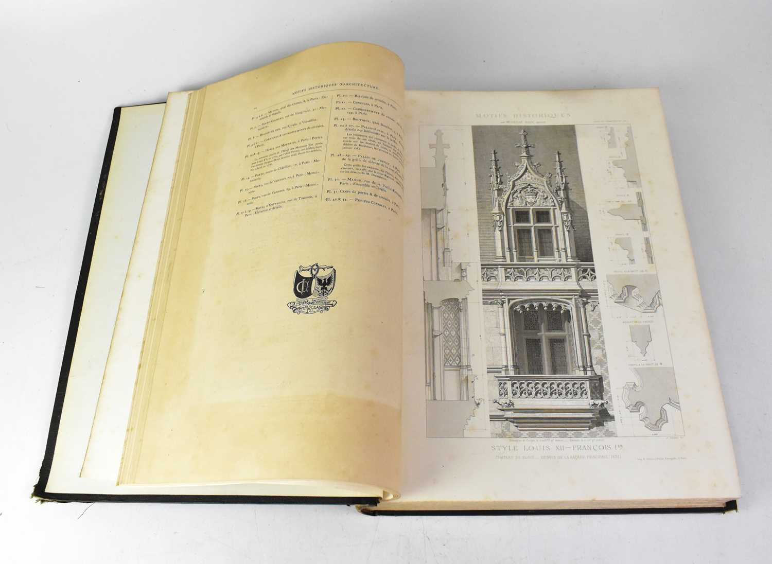 Lot 596 - CÈSAR DALY; 'Bibliothèque de L'Architecte