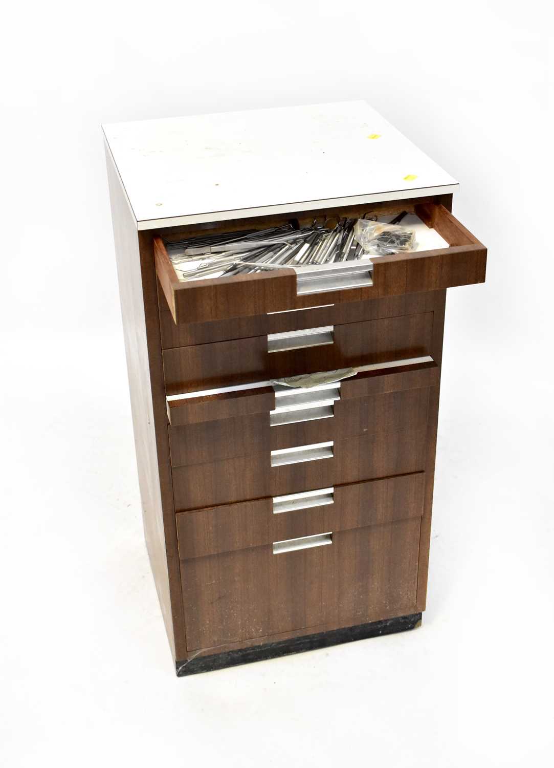 Lot 32 - A modern nine-drawer cabinet, the drawers of