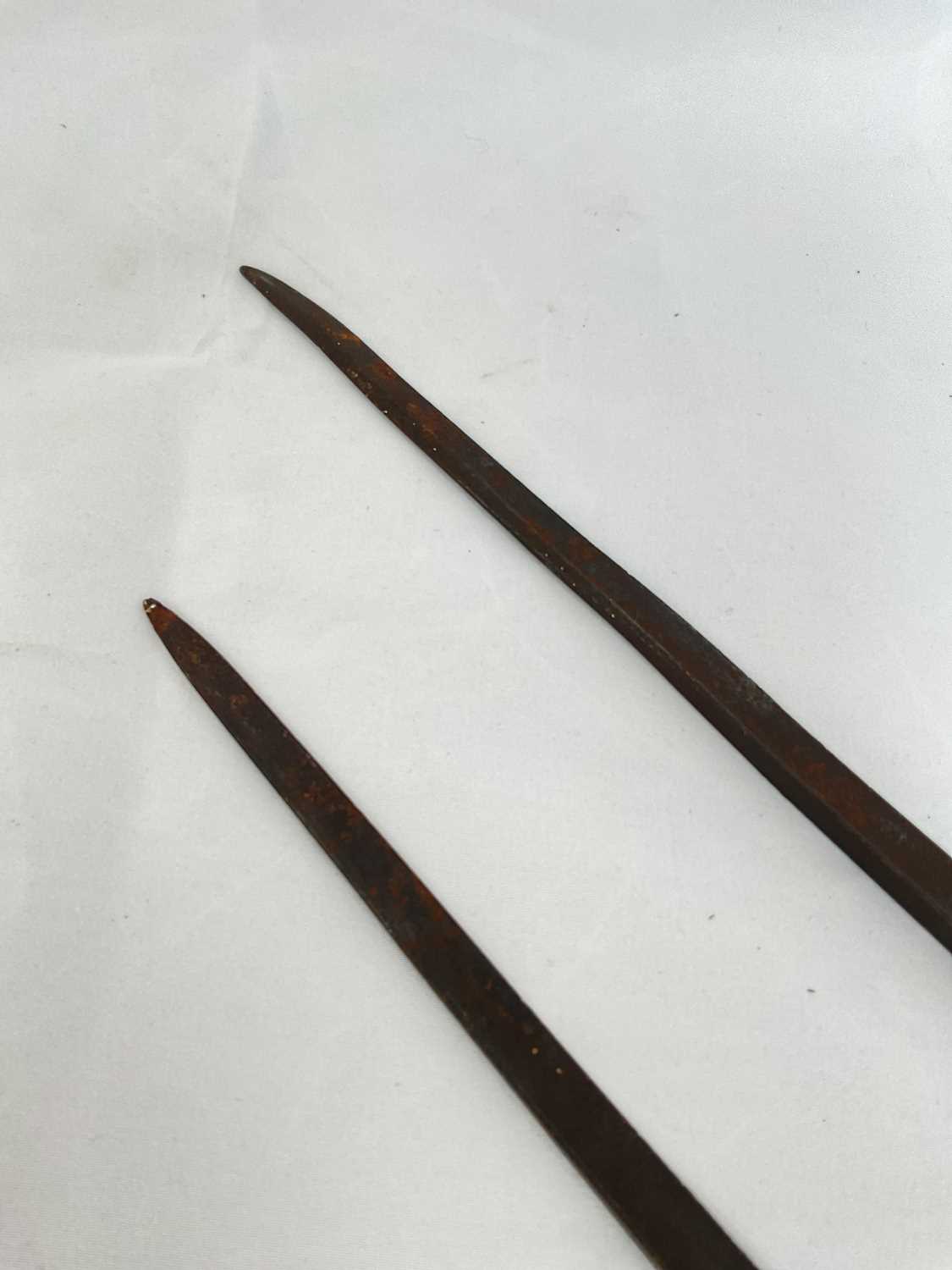Lot 161 - Two French gras rifle bayonets, length
