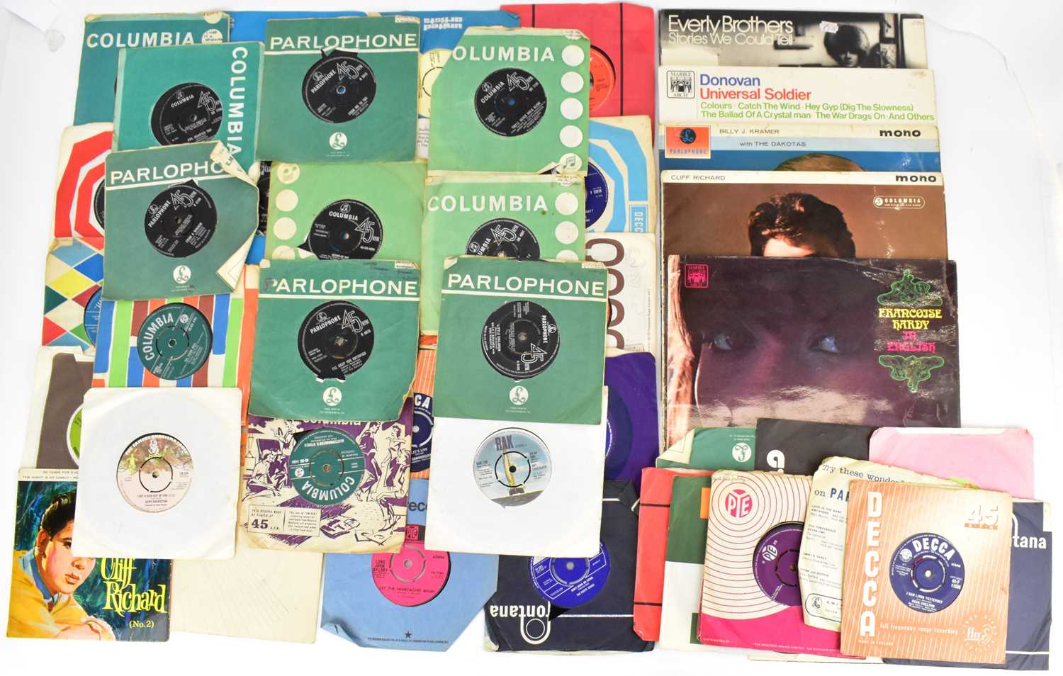 Lot 254 - A mixed lot of records to include Françoise