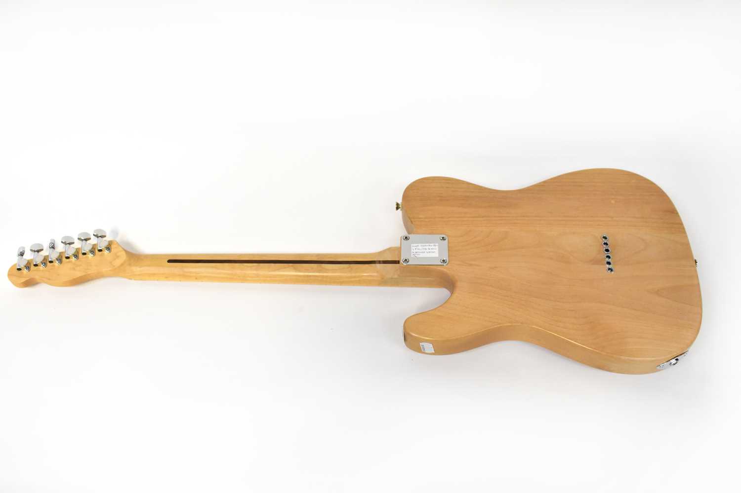Lot 215 - A handmade Telecaster-style electric guitar.