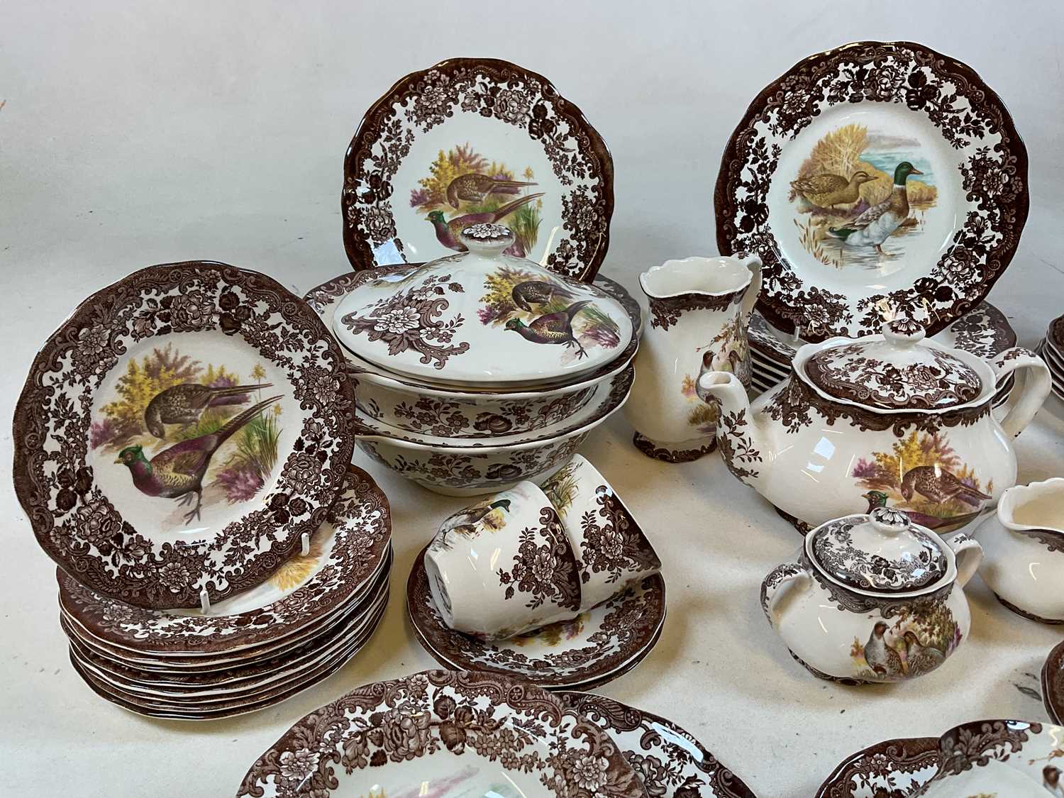 Lot 228 - PALISSY; a quantity of dinner ware including,