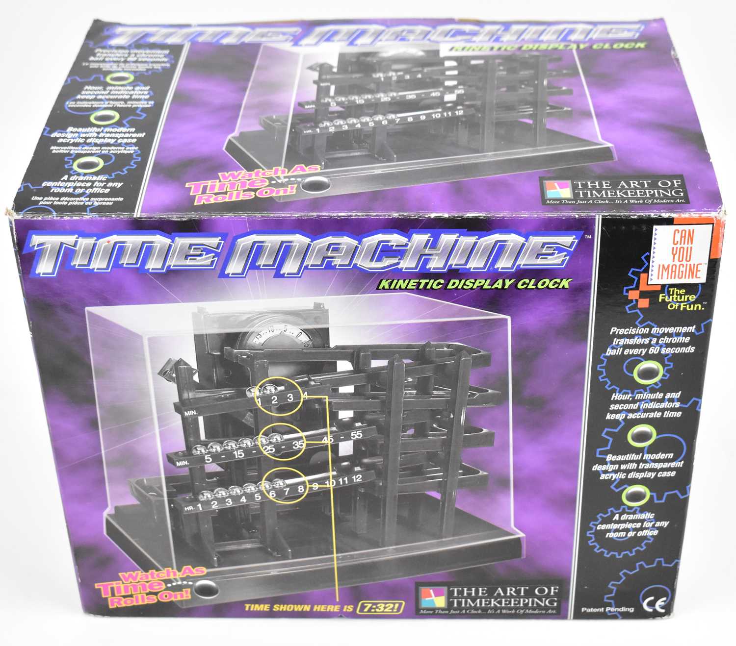 Lot 108 - TIME MACHINE; a kinetic display clock, boxed.