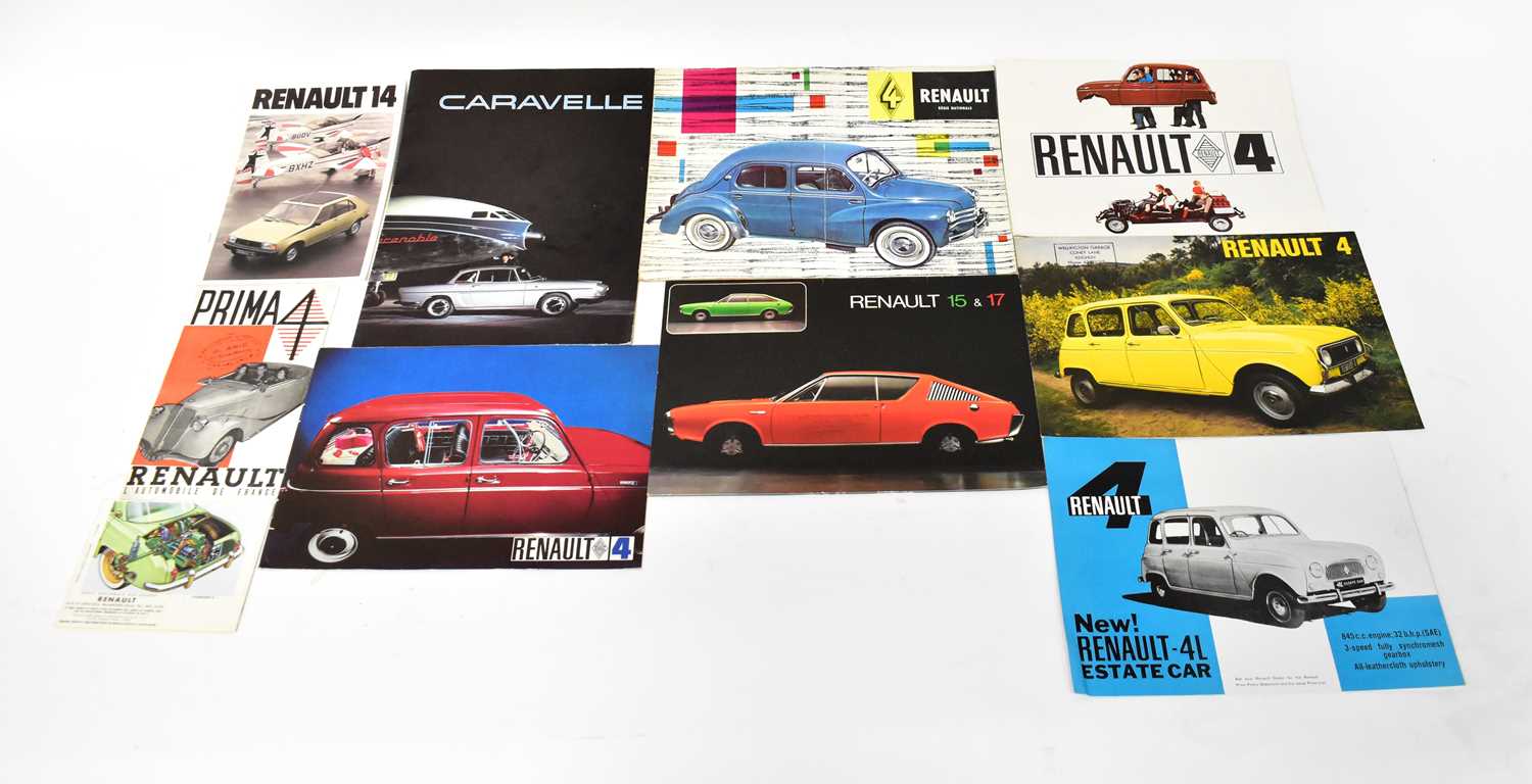 Lot 134 - AUTOMOBILIA; 1950s/60s Renault car brochures