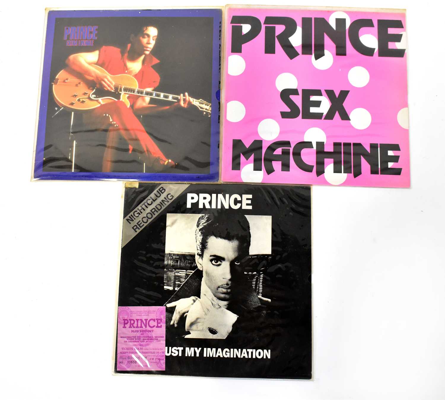 Lot 392 - PRINCE; three LPs comprising 'Sex machine',
