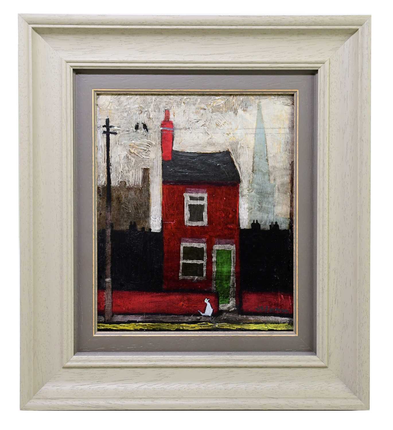 Lot 1897 - DAVID ALDERMAN; oil on board, 'Wishful