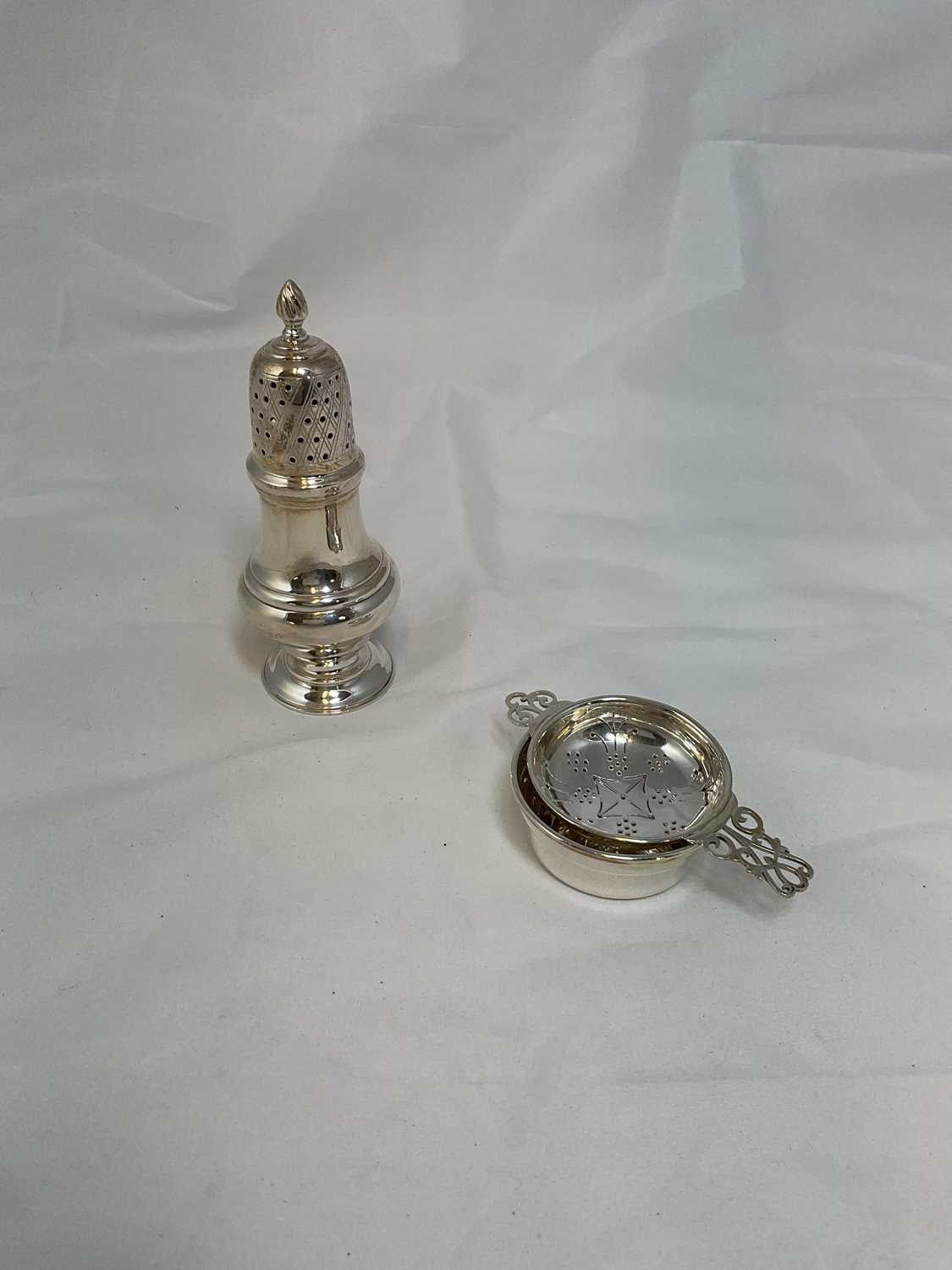 Lot 437 - An Elizabeth II hallmarked silver sugar