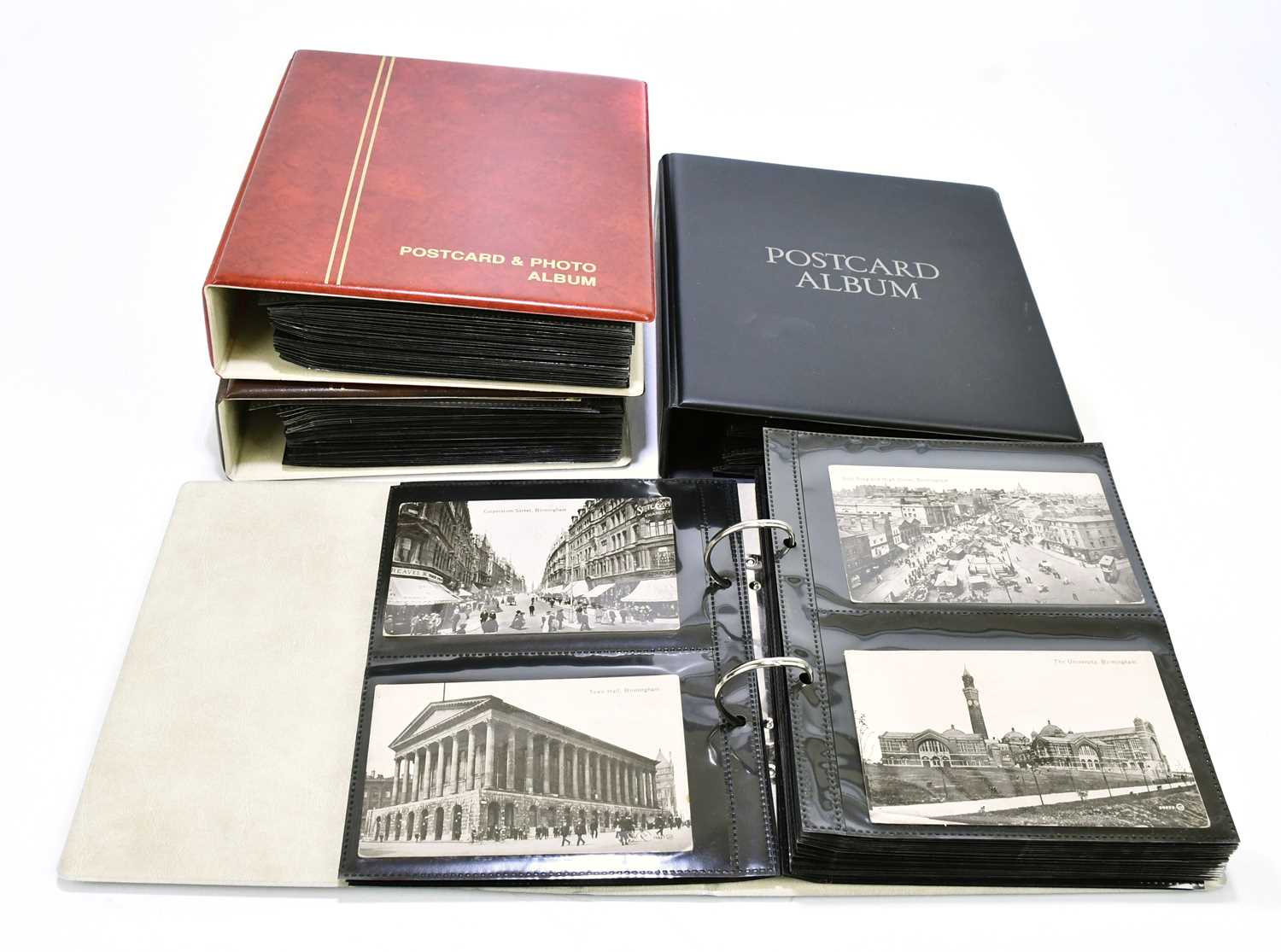 Lot 984 - Four postcard albums, various scenes and