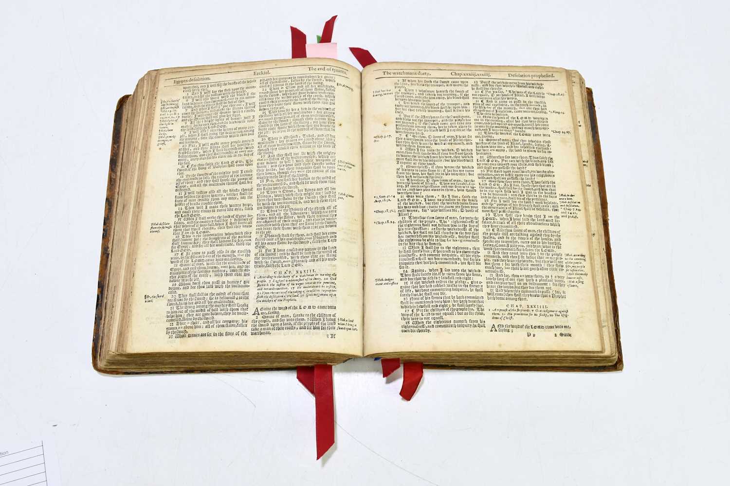 Lot 776 - BIBLE - ENGLISH 17TH CENTURY, THE HOLY BIBLE