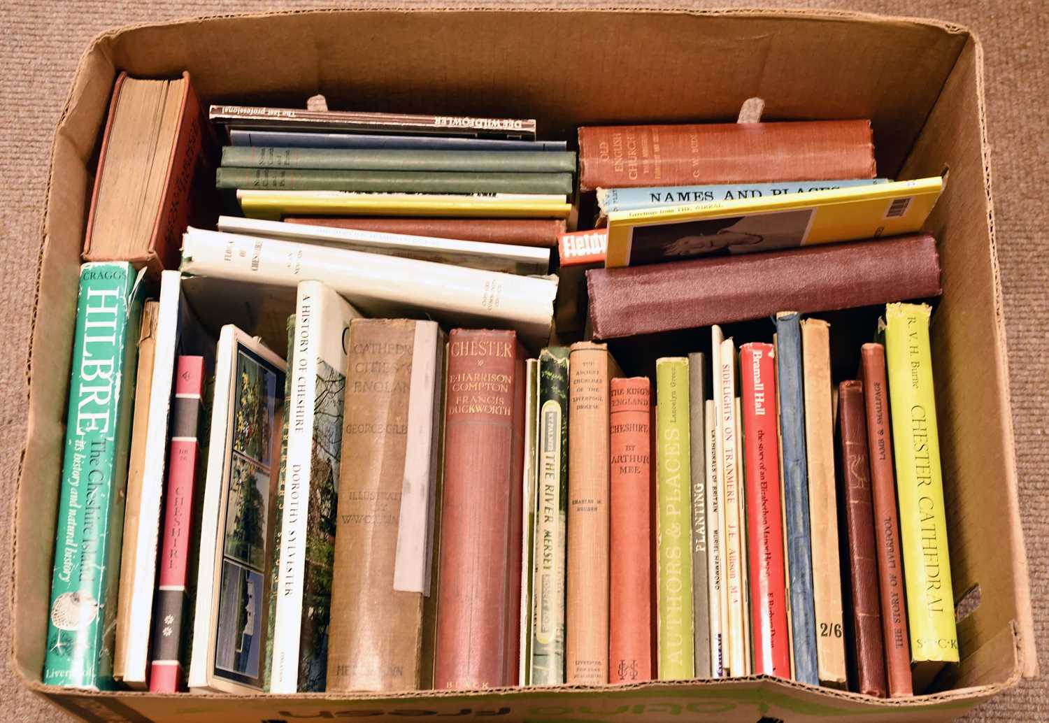 Lot 814 - A large collection of books on Cheshire and