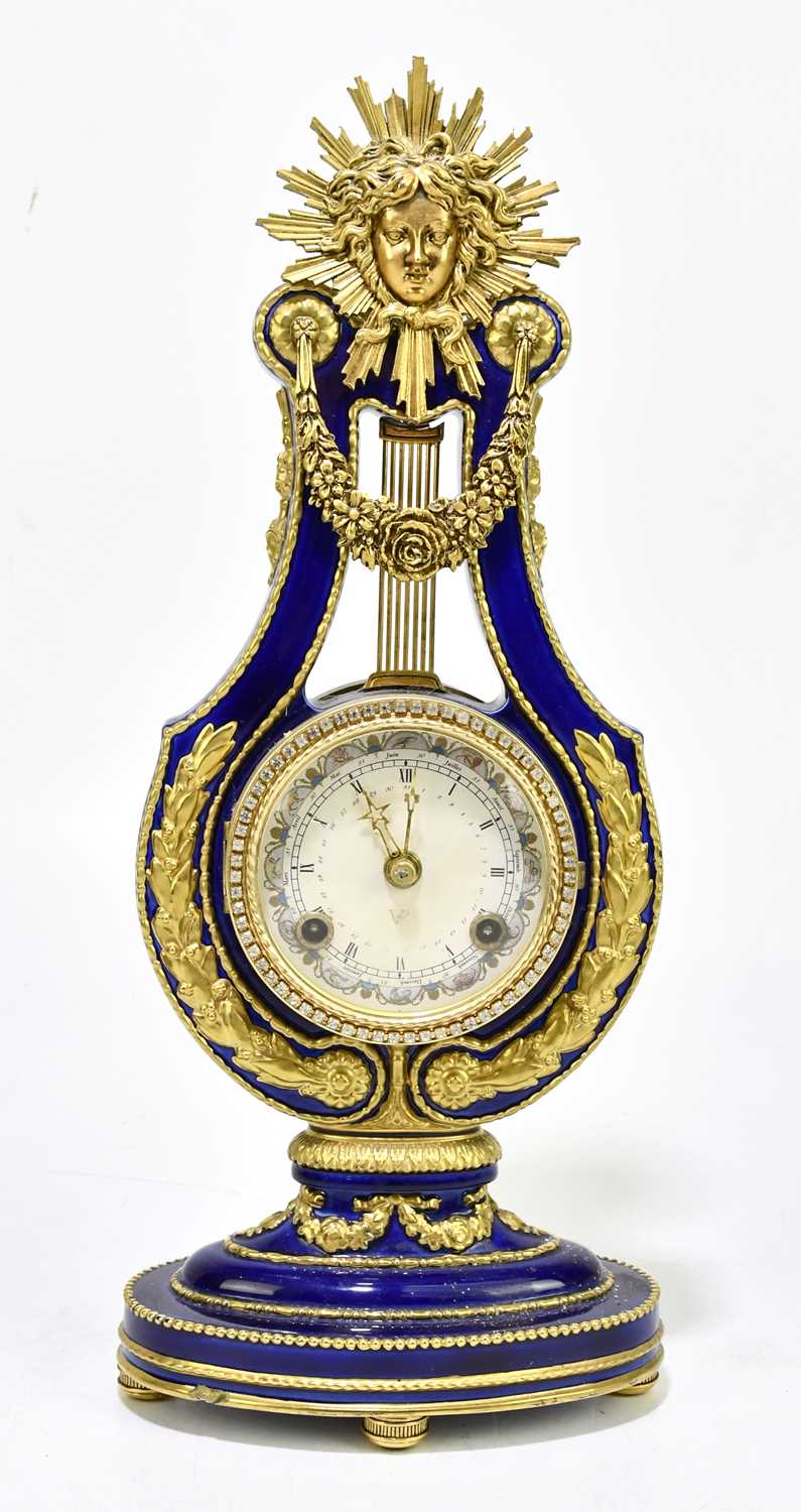 Lot 2697 - A V&A Marie Antoinette ceramic clock, with