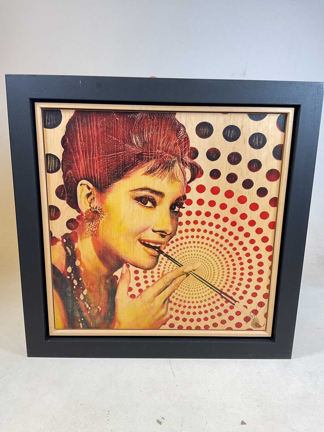 Lot 168 - ROB BISHOP; mixed media on board, 'Golden