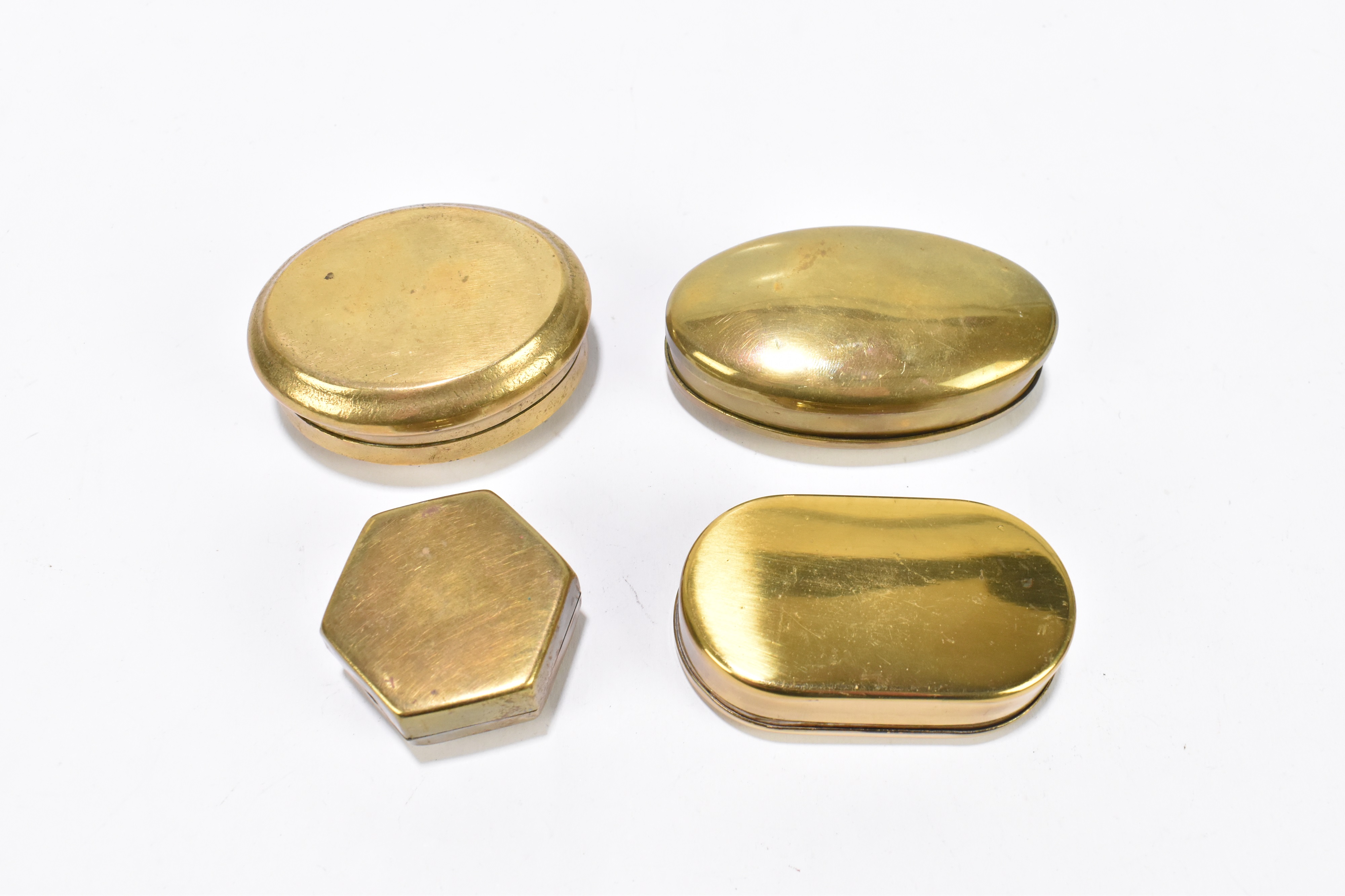 Lot 45 - Two Georgian brass snuff boxes