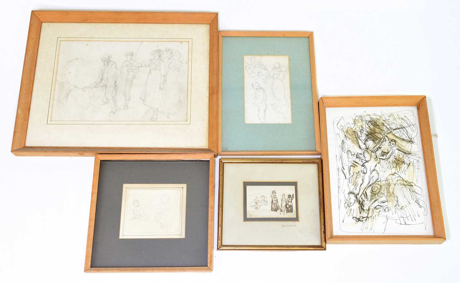 Lot 726 - ALFRED ELMORE (1815-1851); watercolour,