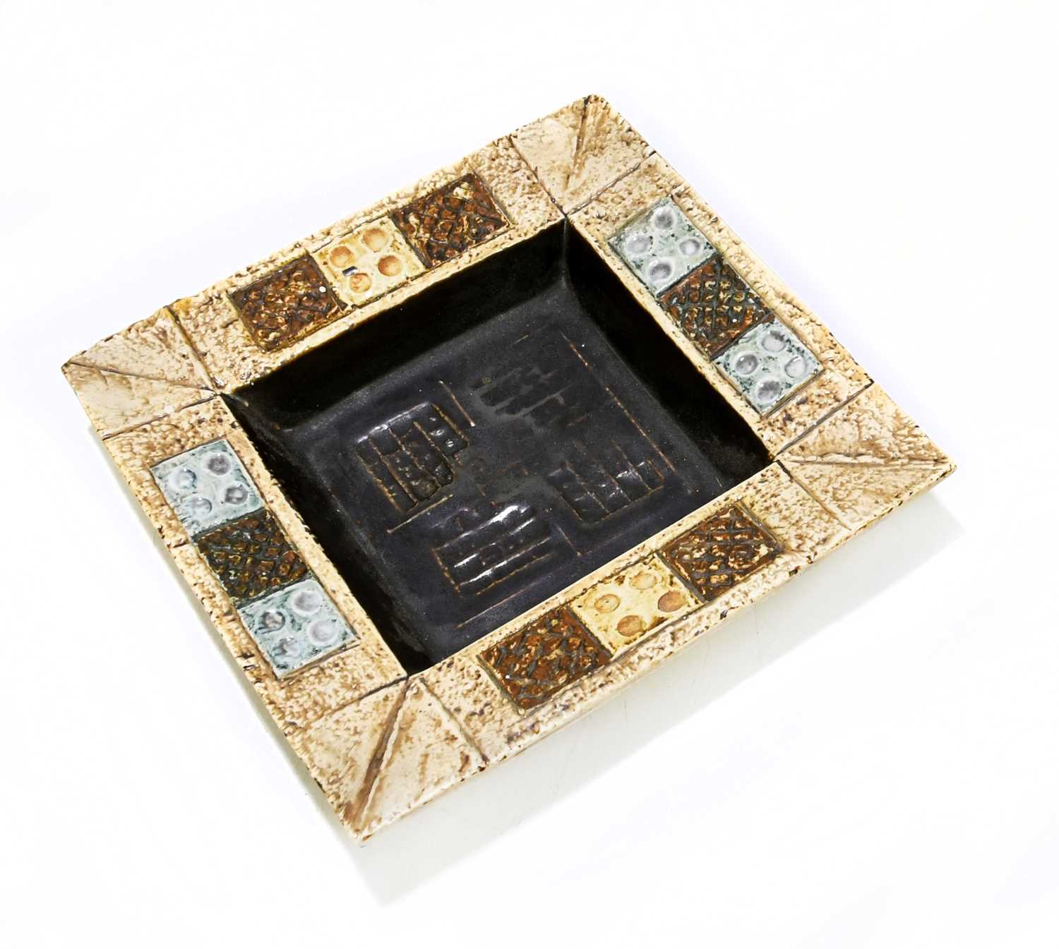 Lot 338 - JANE FITZGERALD FOR TROIKA POTTERY; a square