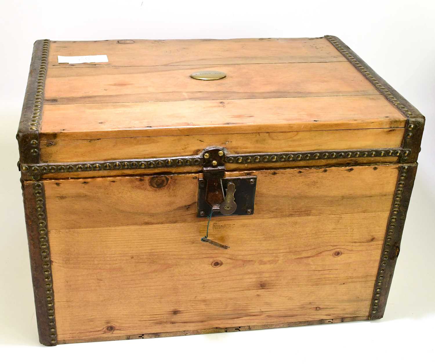 Lot 2401 - WILLIAM WADE & SONS; a pine, leather and