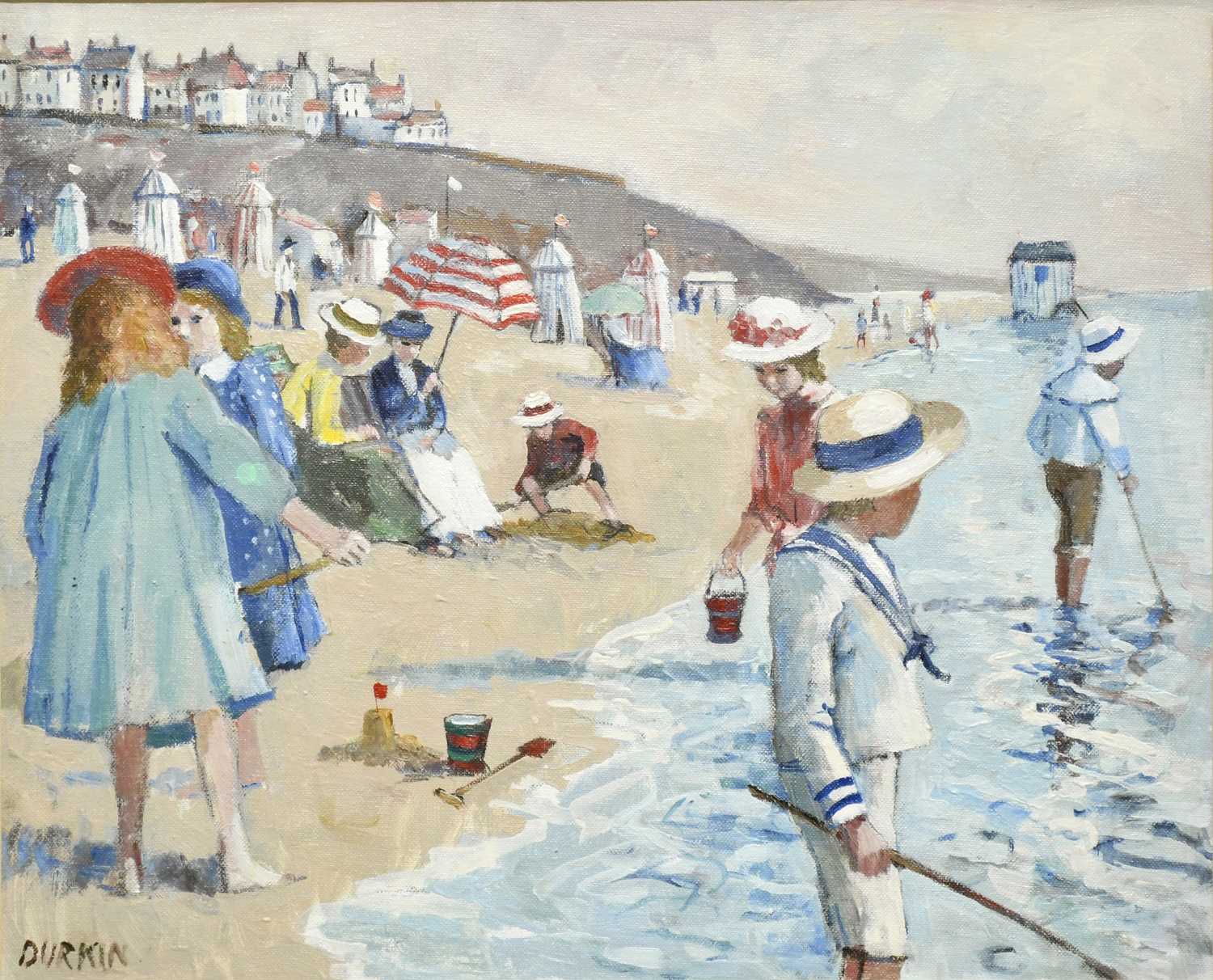 Lot 1849 - TOM DURKIN (1928-1990); oil on board,