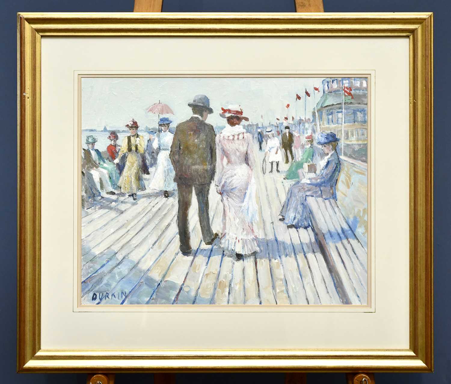 Lot 748 - TOM DURKIN (1928-1990); oil on board,