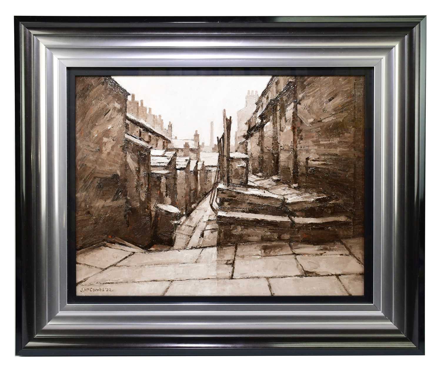 Lot 1861 - JOHN MCCOMBS (born 1943); oil on board,