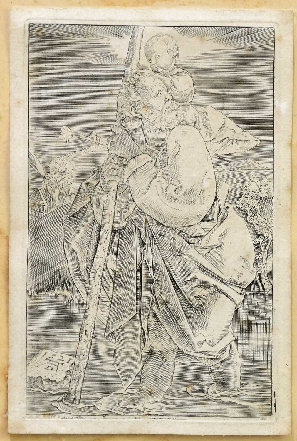 Lot 1508 - AFTER ALBRECHT DÜRER; two engravings, 'St