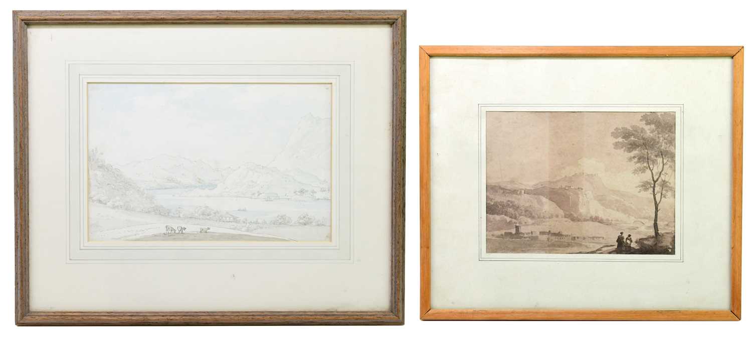 Lot 1550 - THOMAS SUNDERLAND (1744-1823); ink, pencil