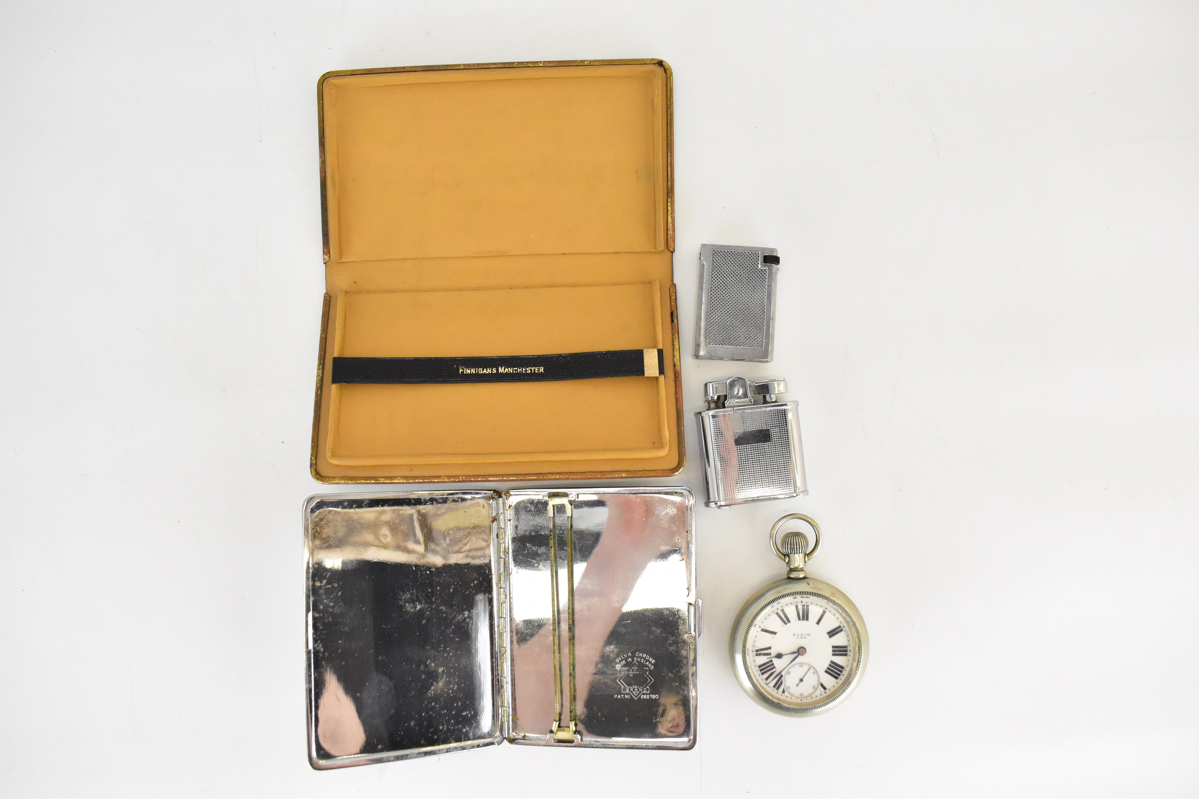 Lot 225 - A Flintop engine turned silver plated