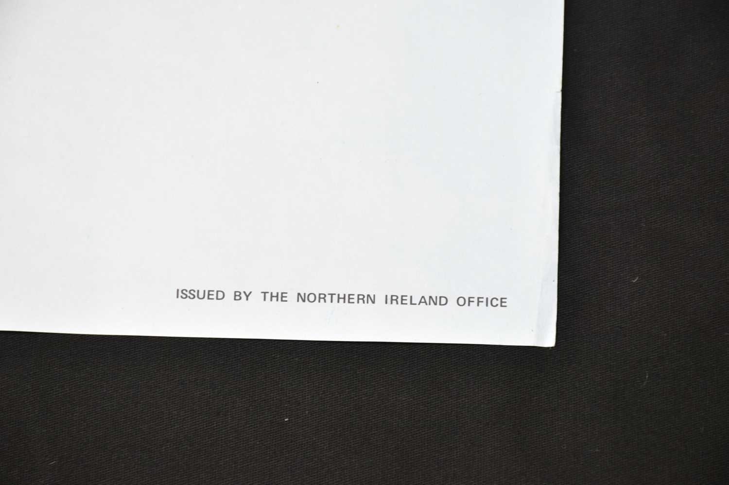 Lot 913 - NORTHERN IRELAND PROPAGANDA POSTER; an
