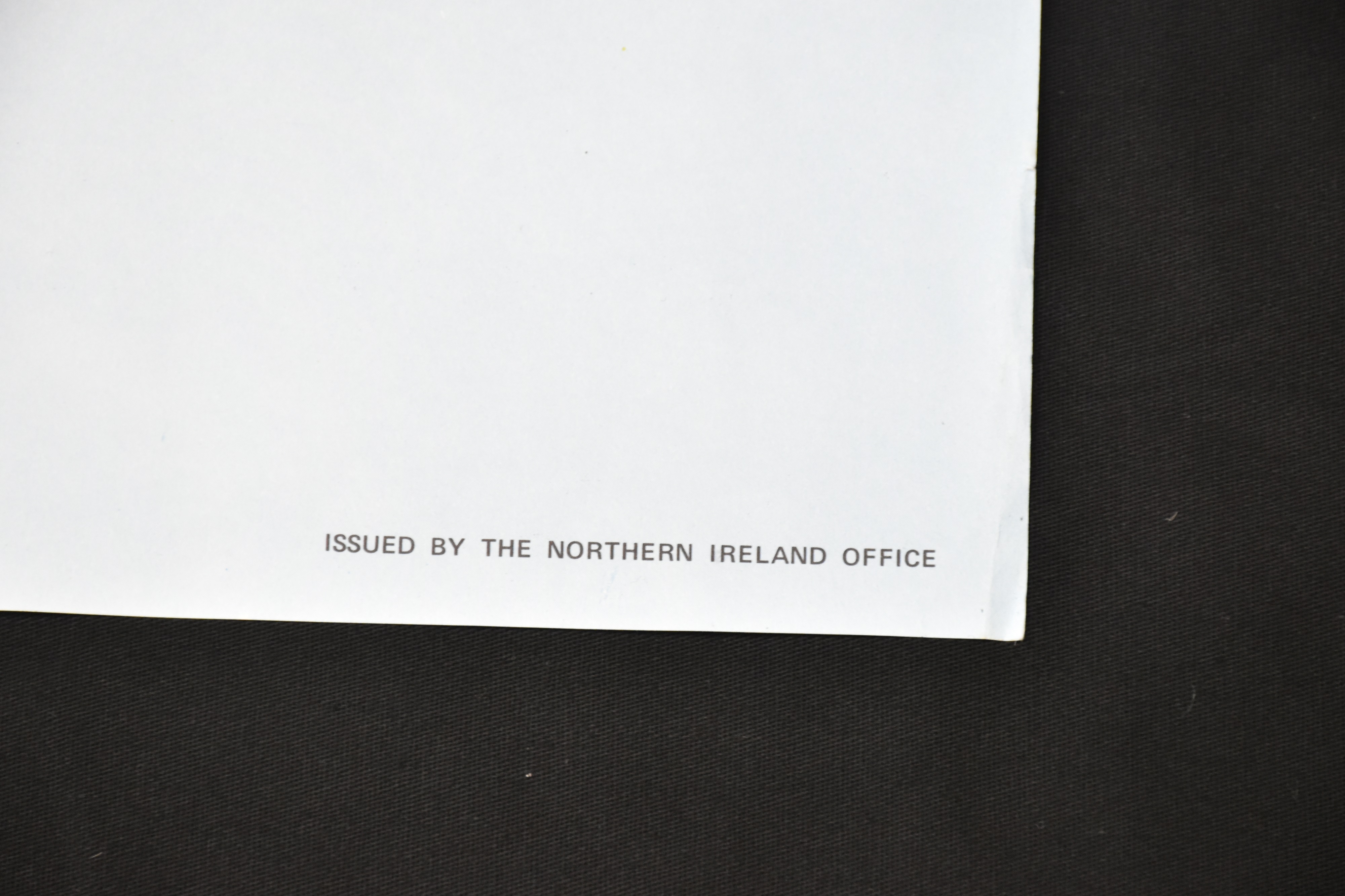 Lot 913 - NORTHERN IRELAND PROPAGANDA POSTER; an
