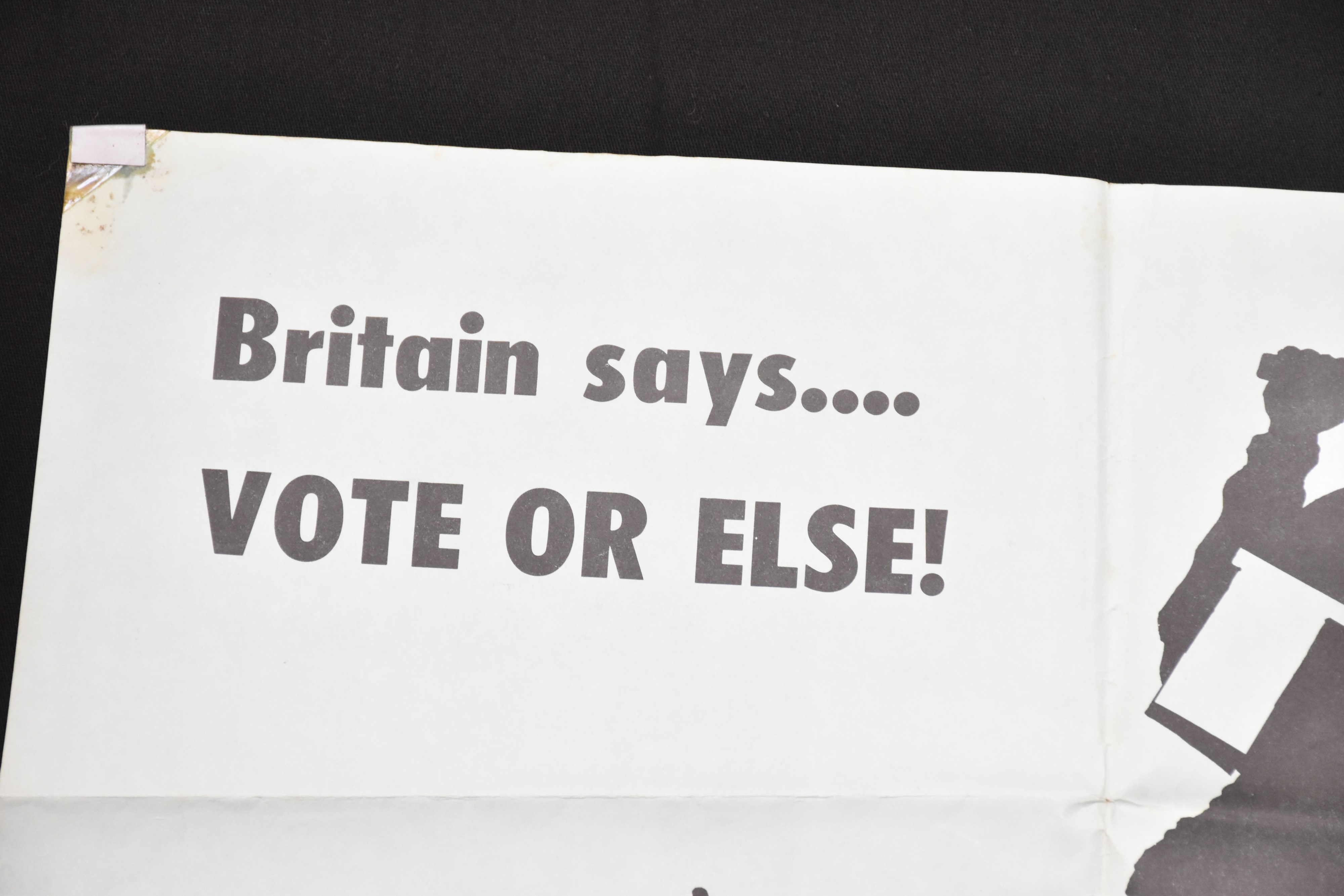 Lot 914 - NORTHERN IRELAND PROPAGANDA POSTER; 'Britain